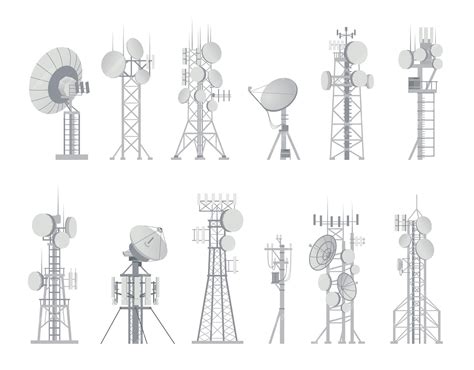 premium vector wireless antenna analog aerial communication receiver