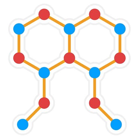 Premium Vector Molecule Icon