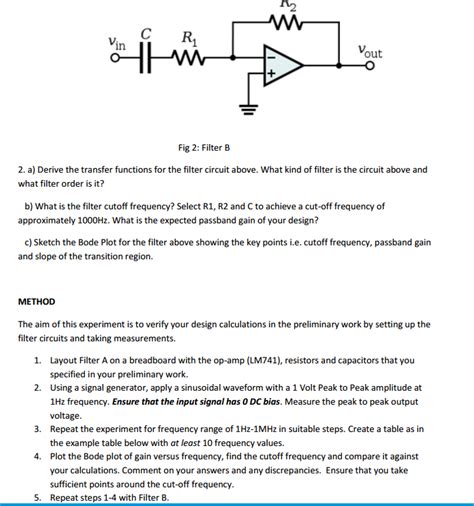 Solved Derive The Transfer Functions For The Filter Circuit Chegg