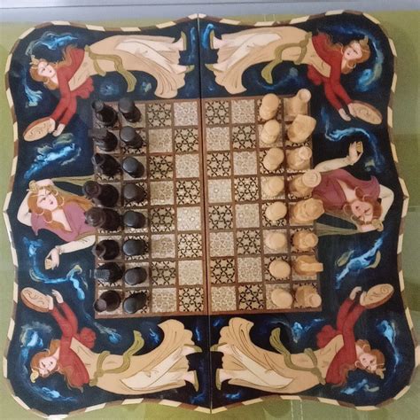 کمدا قیمت و خرید تخته شطرنج خاتم رنگ خاتم سایز 50×50