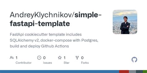Github Andreyklychnikov Simple Fastapi Template Fastapi Cookiecutter Template Includes