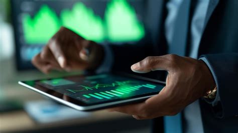 Premium Photo A Professional Is Analyzing Financial Data On A Tablet