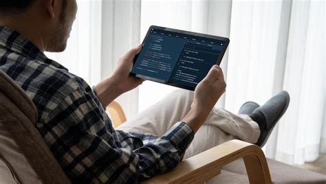 Premium Photo Software Development Programming On Computer Screen For Modish Application And