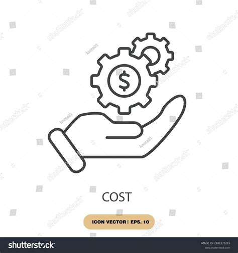 Cost Icons Symbol Vector Elements Infographic เวกเตอร์สต็อก ปลอดค่าลิขสิทธิ์ 2181275219