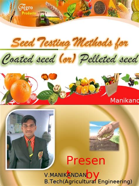 Seed Testing Methods For Coated Seed Or Pelleted Seed Pdf Seed Germination