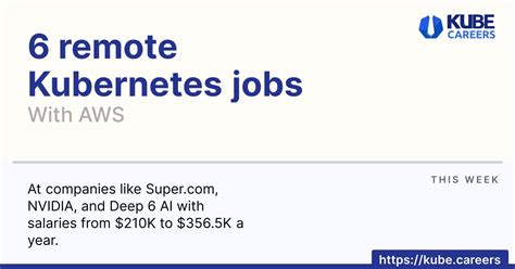 This Weeks 6 Remote Kubernetes Jobs With Aws Are Kube Careers