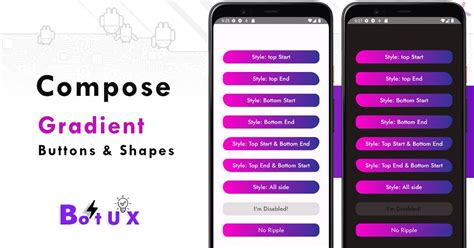 Gradient Button Shapes In Jetpack Compose