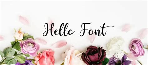 Hello Font Free Download