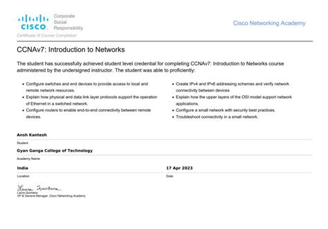 completed ccnav7 introduction to networks ansh kantesh posted on the