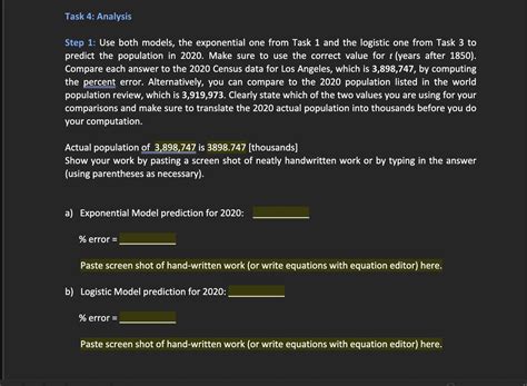 Solved Task 4 Analysisstep 1 Use Both Models The