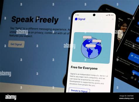 American Open Source Encrypted Messaging Service Signal App On Mobile