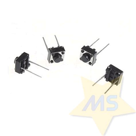 Chave Tactil Push Button 2 Terminais 10pçs