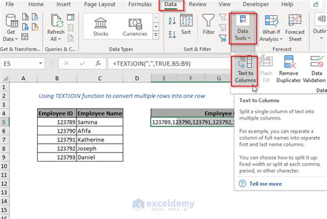 How To Convert Multiple Rows To Single Row In Excel Methods