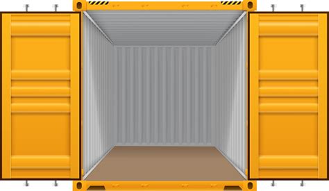 Bright Yellow Cargo Container 11835394 Png