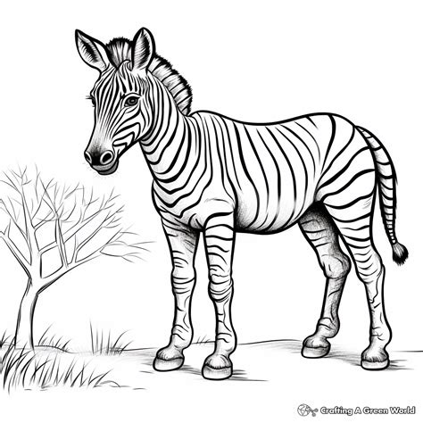 Zebra Coloring Pages Free And Printable