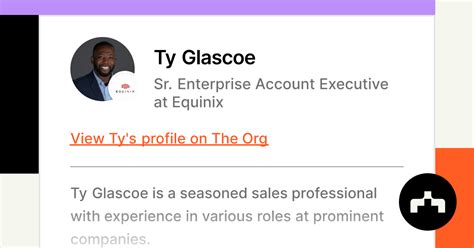Ty Glascoe Sr Enterprise Account Executive At Equinix The Org