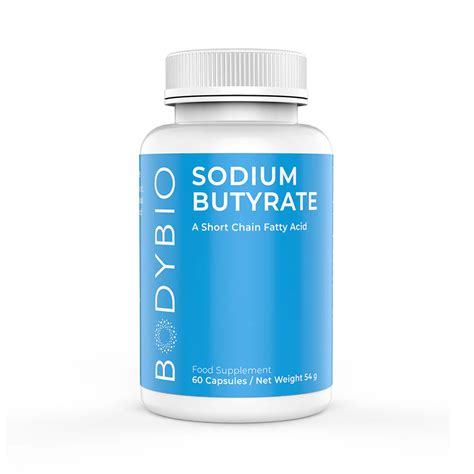 Butyrate Sodium 600mg Bodybio Body Fabulous Health Clinic