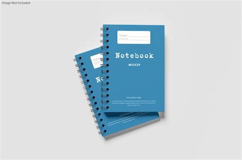 Premium PSD COVER NOTEBOOK MOCKUP
