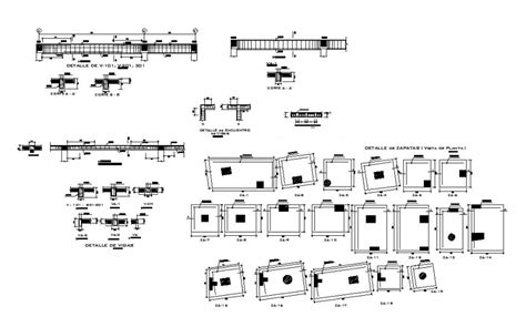 Beam Schedule Column And Constructive Structure Cad Drawing Details Dwg File