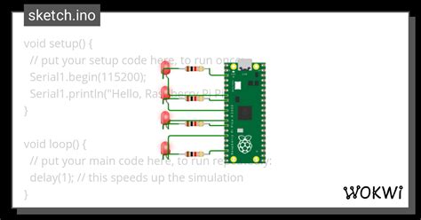 4 LED BREATHING Wokwi ESP32 STM32 Arduino Simulator