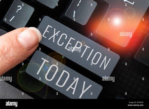 Text Caption Presenting Exception Concept Meaning Person Or Thing That