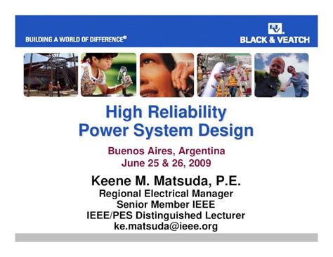 pdf high reliability power system design ieee sección … · · 2010 06