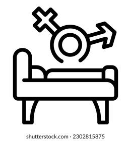 Sex Education Bed Icon Outline Vector Stock Vector Royalty Free Shutterstock