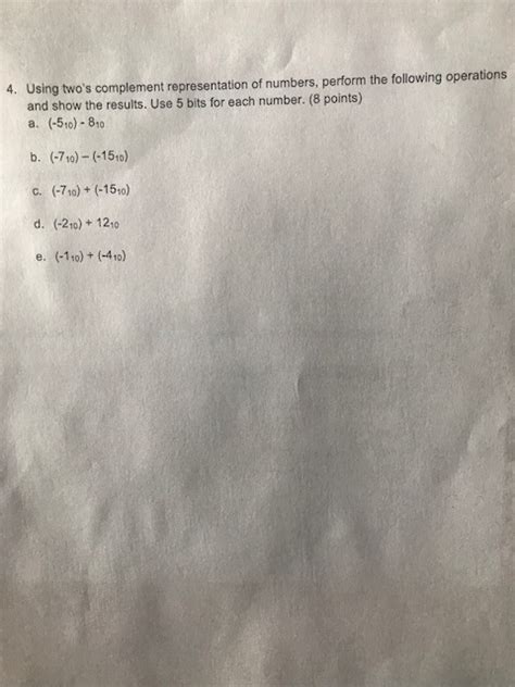 solved using two s complement representation of numbers