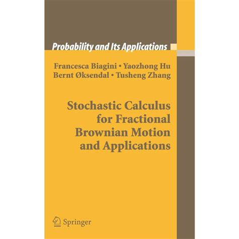 Stochastic Calculus For Fractional Brownian Motion And Applications Em Promoção Na Americanas