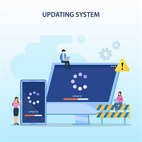 System Update Software Upgrade And Installation Program Concept Of System Update Software