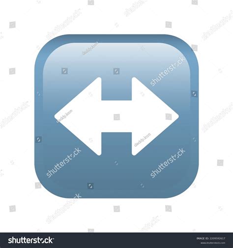 Left Right Arrow Button Emoji Icon Stock Vector Royalty Free 2209592617 Shutterstock