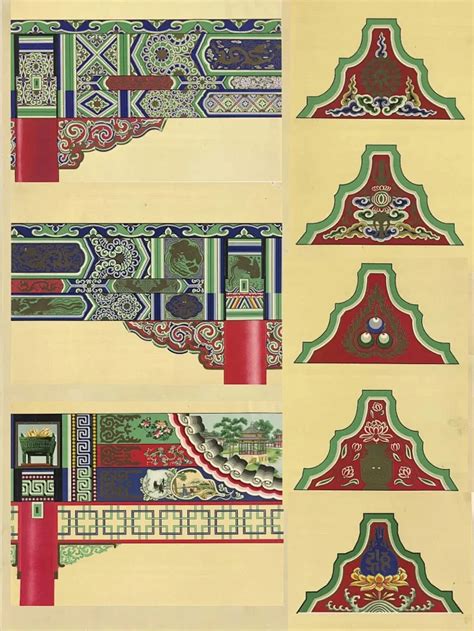 中国古代建筑斗拱彩画，雕梁画栋耐人寻味 花瓣网