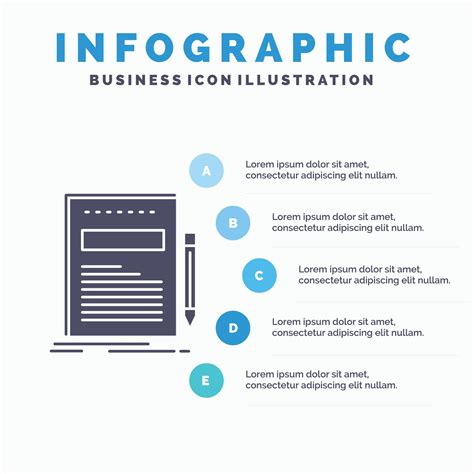 Business Document File Paper Presentation Infographics Template For