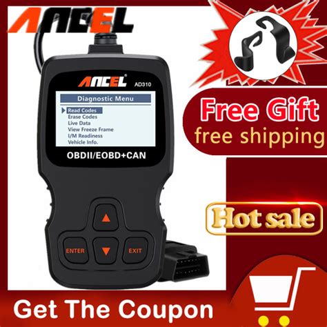 Ancel AD310 OBD2 Scanner Check Engine Clean Fault Errors Code Reader Automotive EOBD & OBD 2 ...