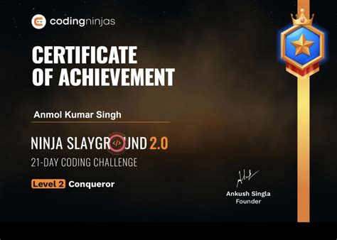 Anmol Kumar Singh On Linkedin Codingchallenge Ninjaslayground