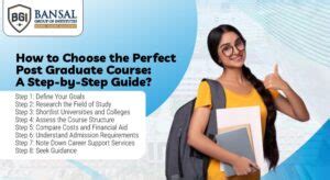 How To Choose The Perfect Post Graduate Course A Step By Step Guide