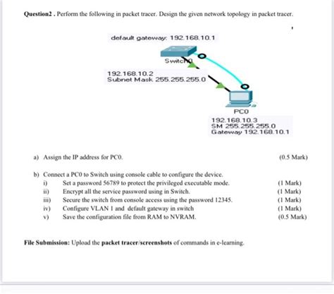 solved question2 perform the following in packet tracer