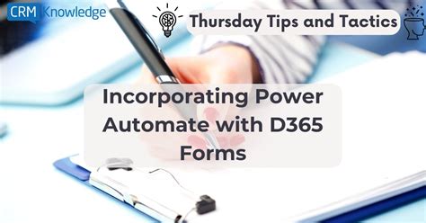 crmknowledge on linkedin 🤖 incorporating power automate for workflow