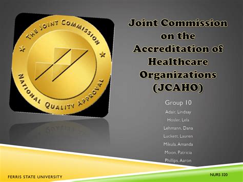 Joint Commission On The Accreditation Of Healthcare Organizations