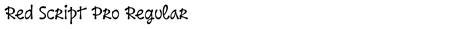 Red Script Pro Font Webfont And Desktop Myfonts