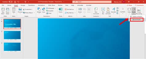 Как записать добавить и выполнить закадровый голос в Powerpoint