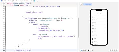 如何建立展开式列表视图和大纲视图 精通 Swiftui Ios 16 版