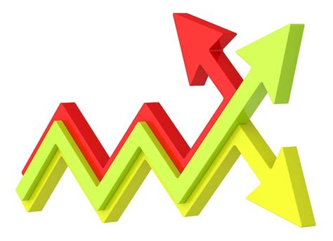 Premium Photo Arrows Graphs Move In Different Directions