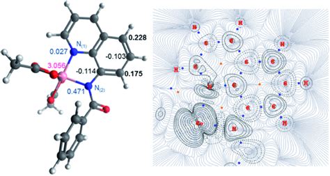 Left Molecular Structure With Calculated Spin Densities For ⁵int 1·l¹