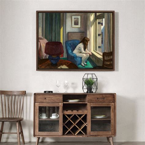 Edward Hopper Eleven Am Woman By The Window Naked Girl Canvas Print