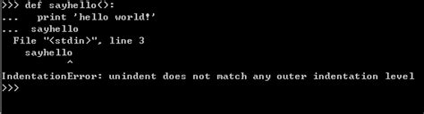 Python中出现indentationerrorunindent Does Not Match Any Outer Indentation Level是什么问题？百度知道