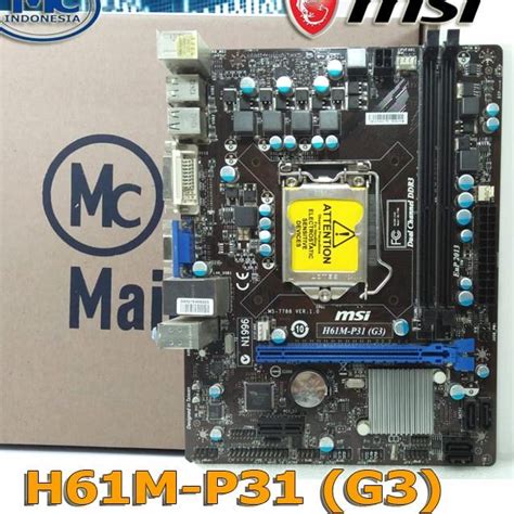 Jual Barang Keren Mainboard Mobo Motherboard Gaming Pc H61 Ddr3 Socket