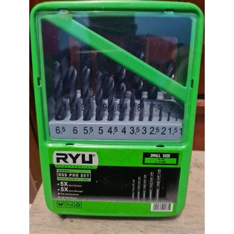 Jual Mata Bor Besi Hss Pro Set 19 Pcs Ryu Tekiro Shopee Indonesia