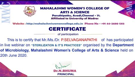 Selvaganapathi Parthiban On Linkedin This Is Certify That Has