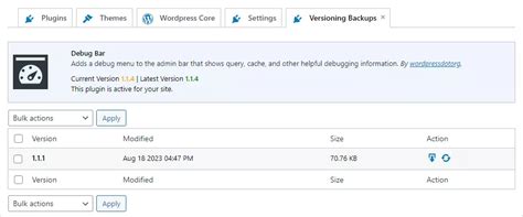 Overview Rollback Auto Backup Before Update WPvivid Plugins Documentation